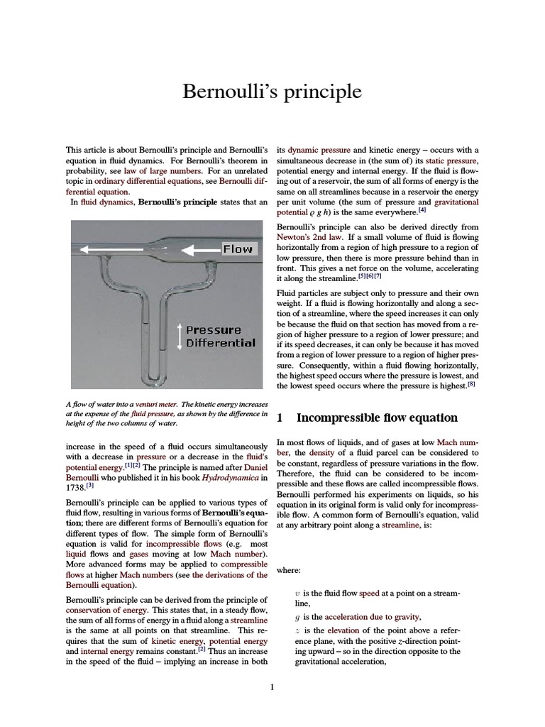 Bernoulli's Principle | Lift (Force) | Gases