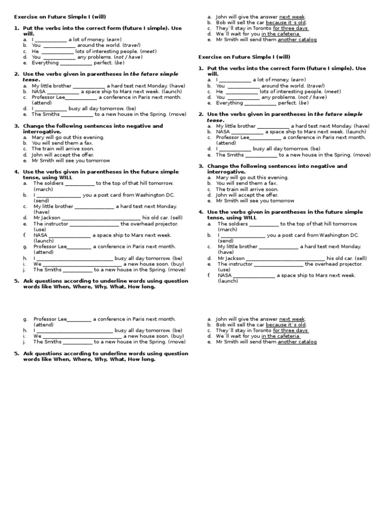 Future - Will | PDF | Rules | Linguistic Morphology