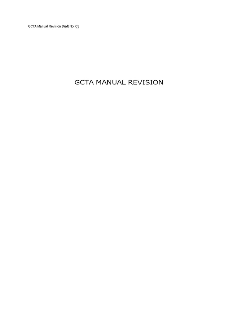 Gcta Manual Revision2 Pdf Social Science Law