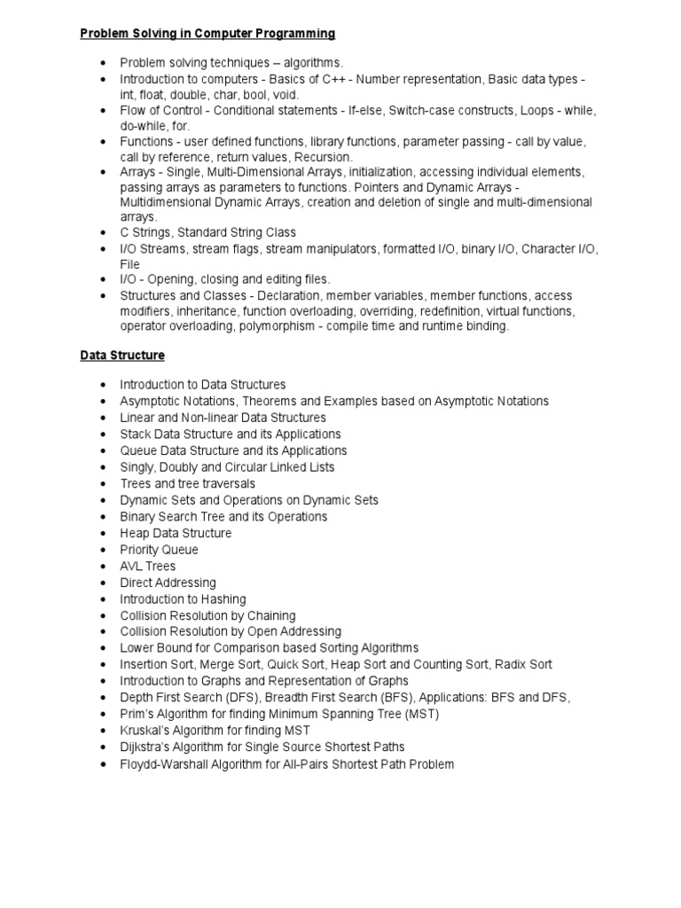 Problem Solving in Computer Programming | Download Free PDF | Array Data Structure | Subroutine