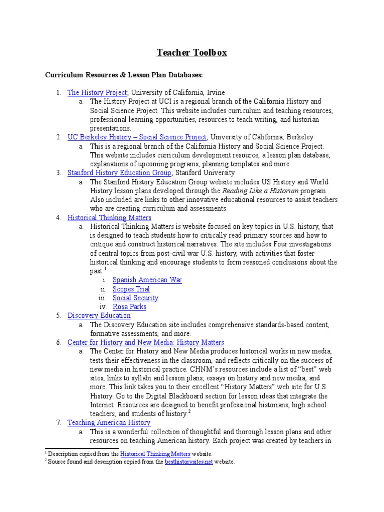 Teacher Toolbox Pdf Lesson Plan Teachers
