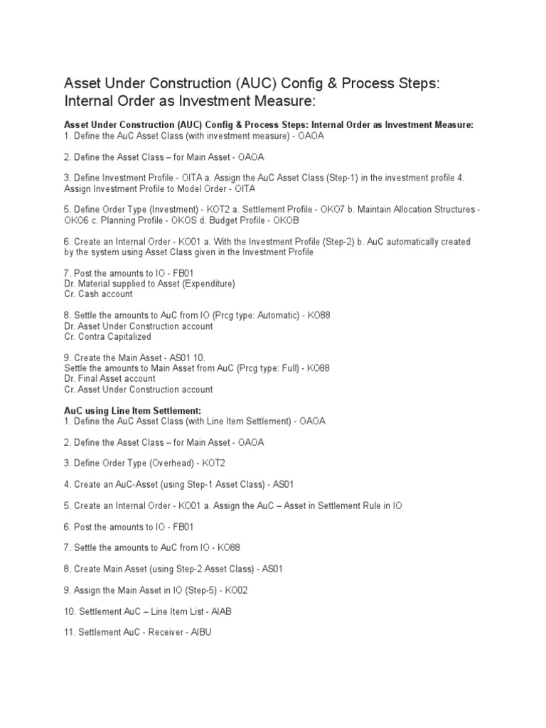 Asset Under Construction | PDF