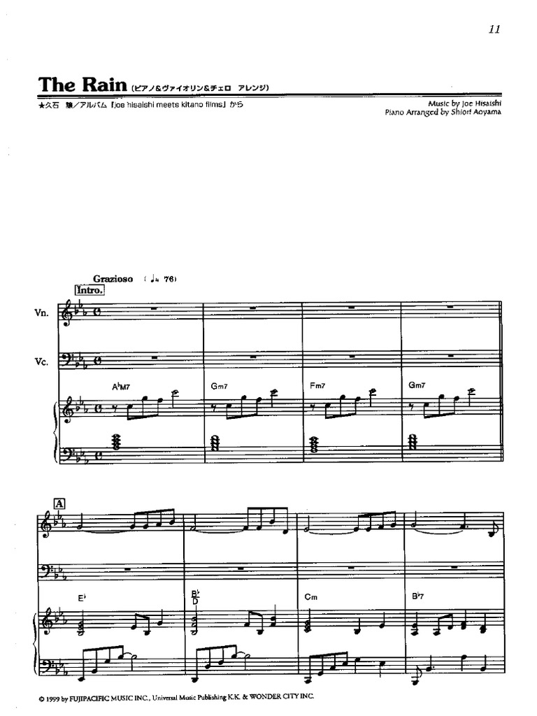Joe Hisaishi- The Rain