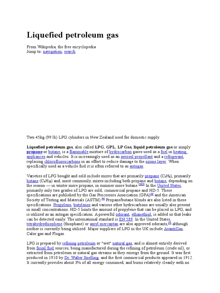 An Overview of Liquefied Petroleum Gas: Its Uses, Production ...