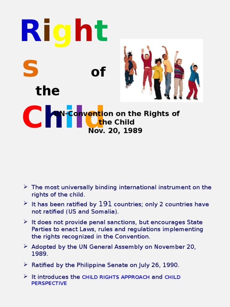 UN Convention on Child Rights 1989 | PDF | Children's Rights ...