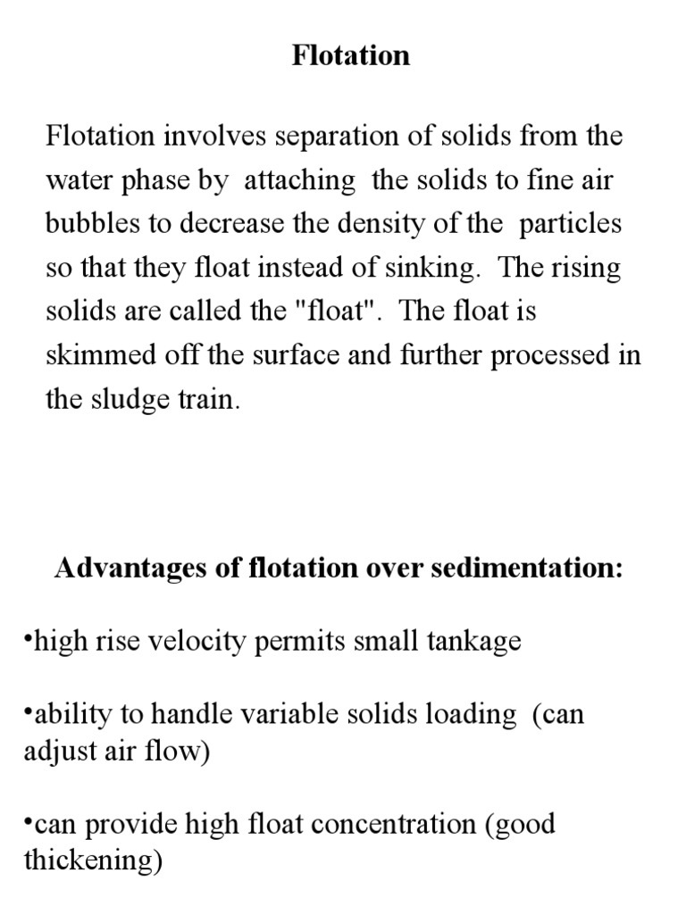 4 Flotation | PDF | Applied And Interdisciplinary Physics | Chemical ...