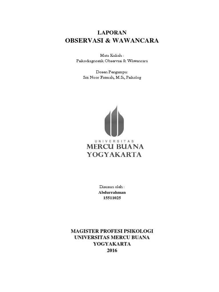 Verbatim Wawancara | PDF