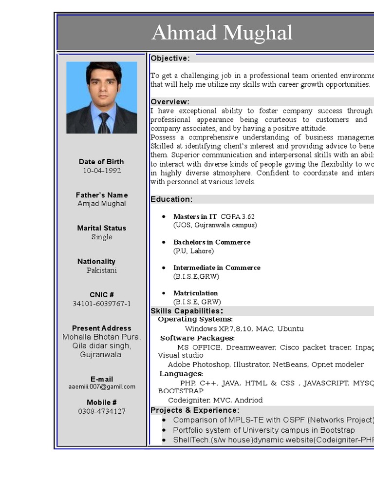 Ahmad CV | PDF