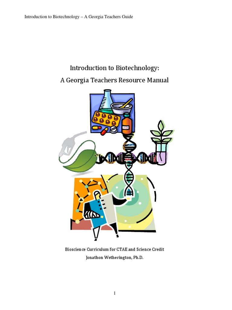 Georgia Teachers Guide to Biotechnology | PDF