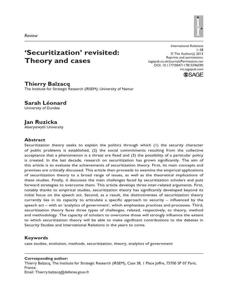2015 Securitization' Revisited: Theory and Cases | PDF | Theory ...
