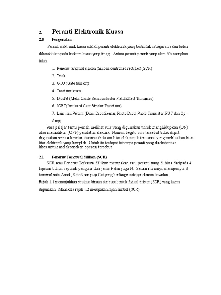 Nota Penerangan 2 (SCR) | PDF