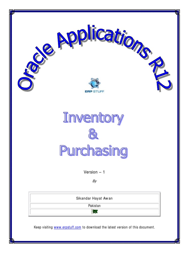 Oracle Applications Inventory Purchasing R12 V1 Pdf Pdf Oracle