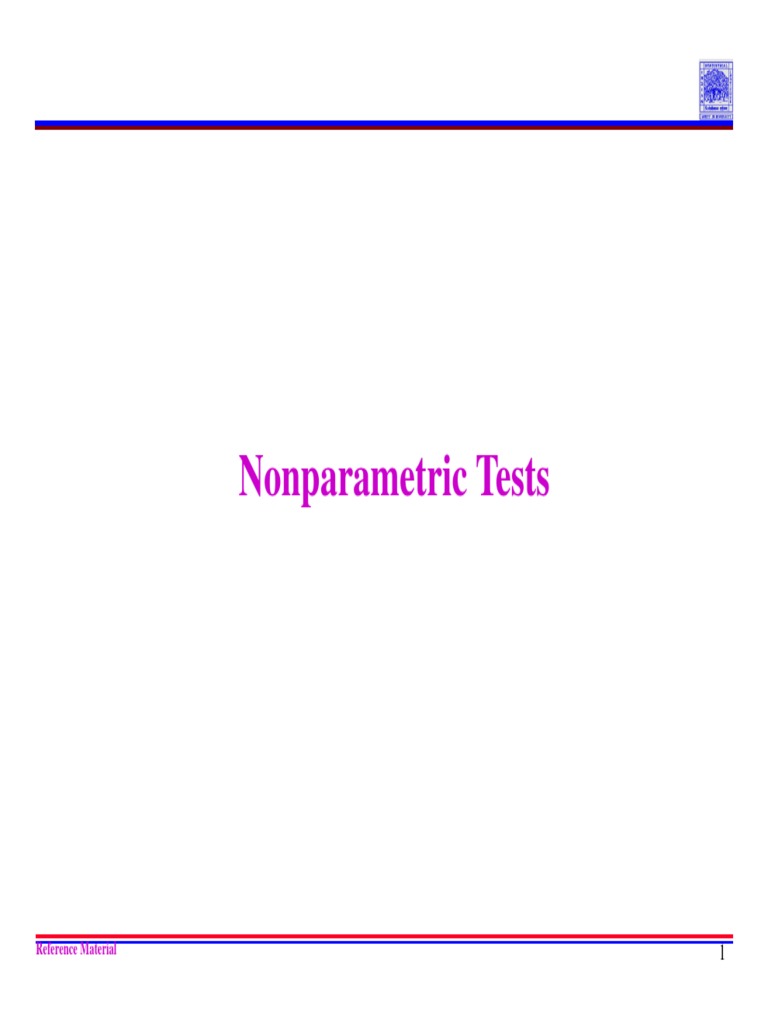 4.1 Non Parametric and Sample Size Selection | PDF | Sample Size ...