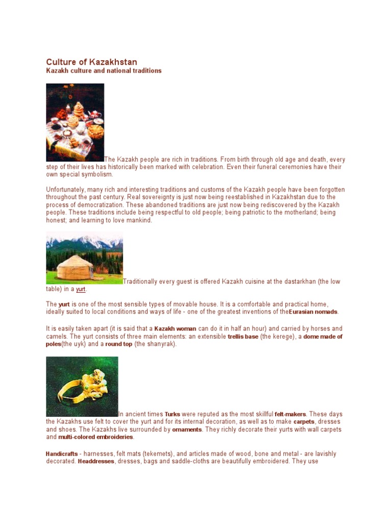 Discover Kazakh Traditions | PDF | Wedding | Sausage