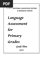 Crla Grade 3 Reading Materials English | PDF