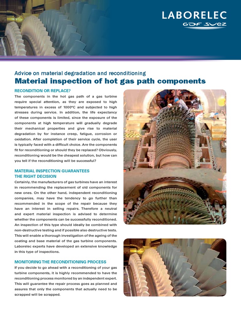Material Inspection of Hot Gas Path | Download Free PDF | Gas Turbine ...