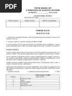 Putni Nalog | PDF