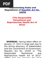 RA 10354: Reproductive Health Act Summary | PDF | Reproductive Health ...