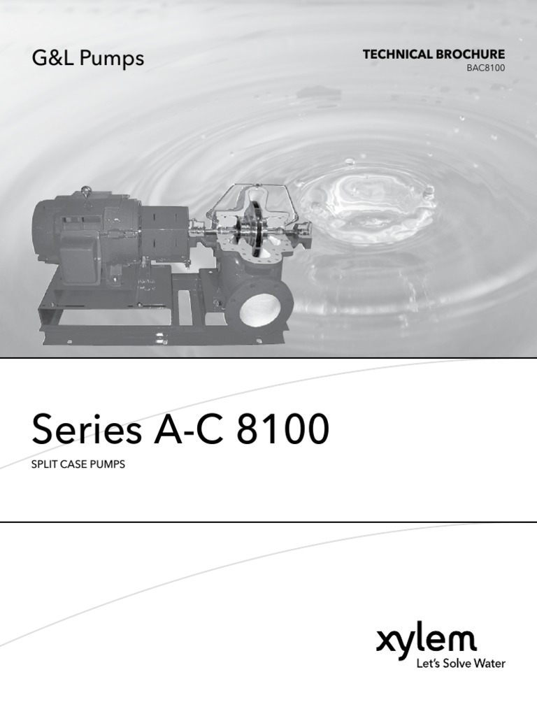 Split Case Pumps Technical Brochure - Xylem | PDF | Bearing (Mechanical ...