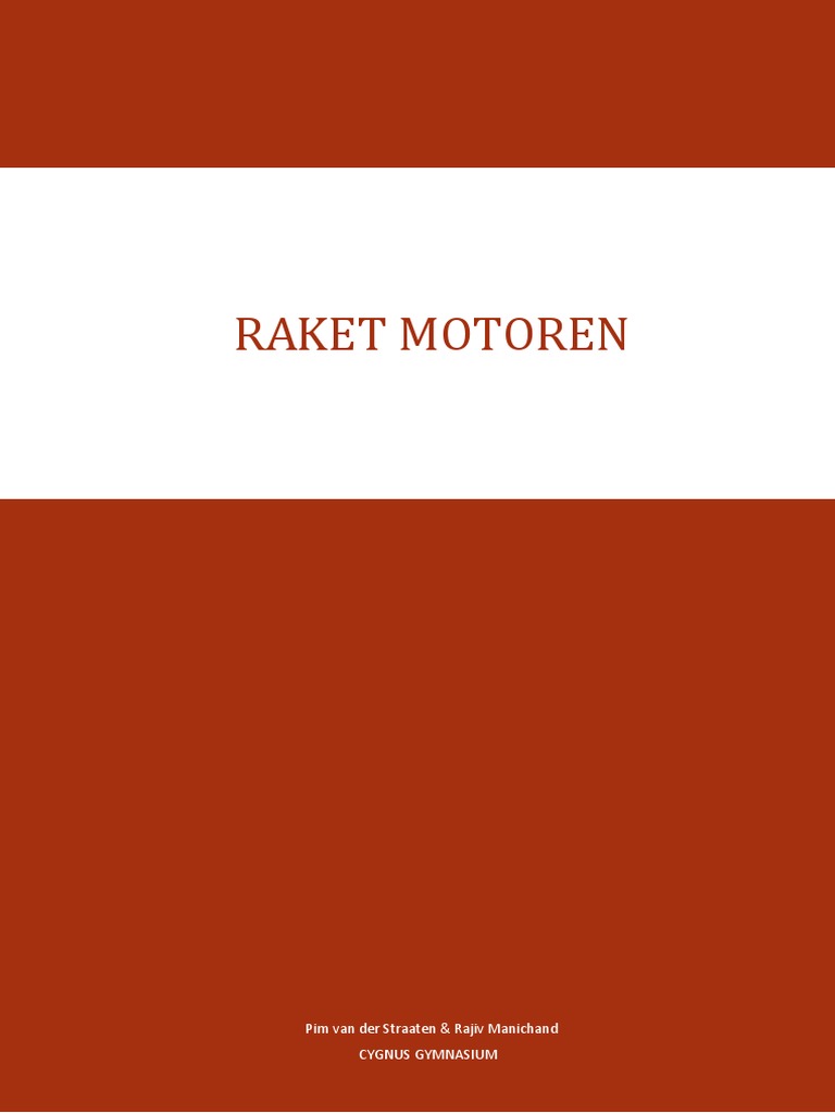 Raket Motoren | PDF