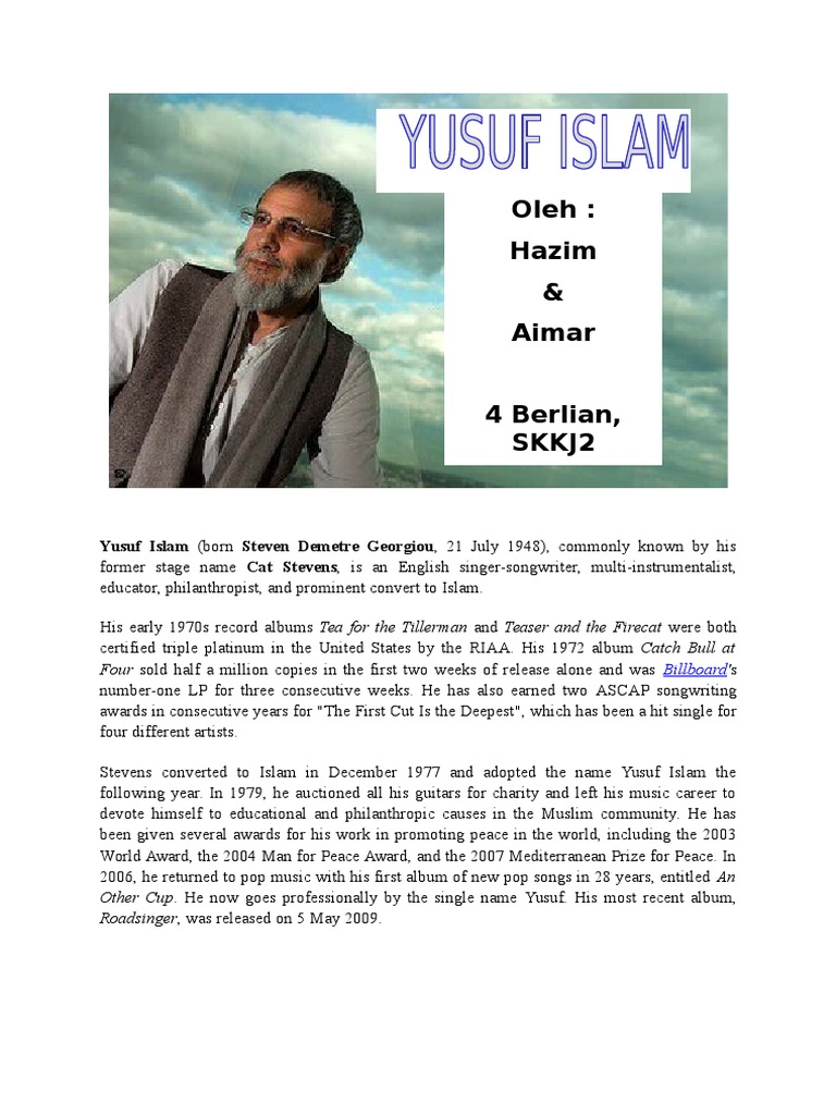 Yusuf Islam | PDF | Religion And Belief | Qur'an