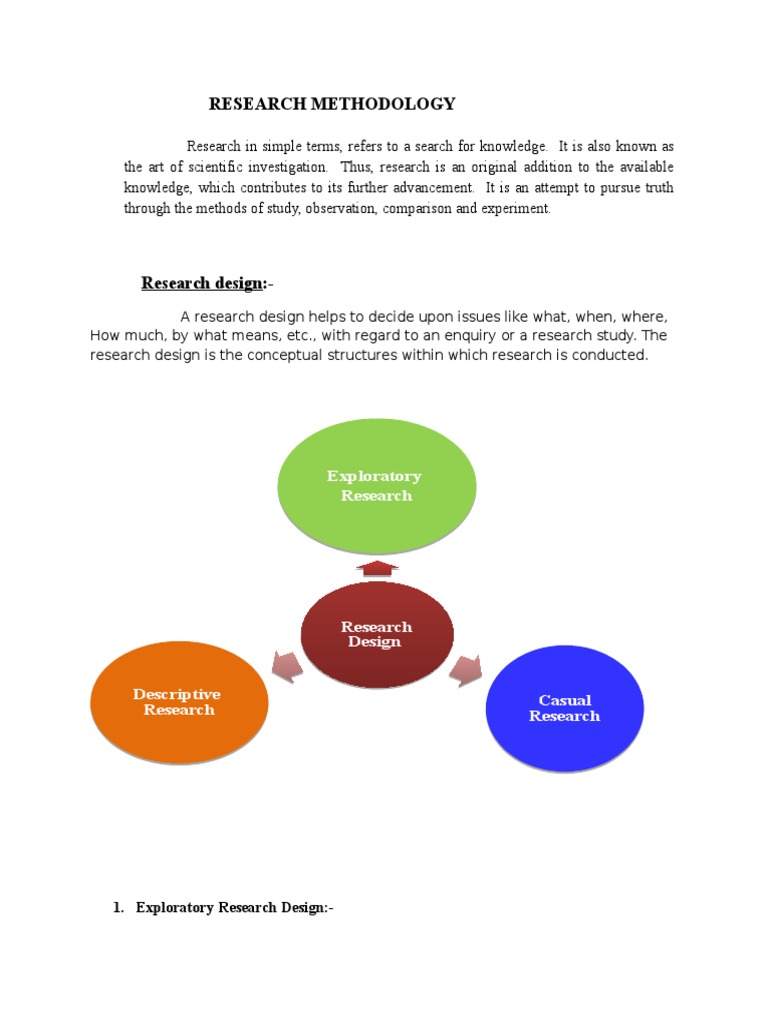 Research Methodology Project | PDF | Research Design | Sampling ...