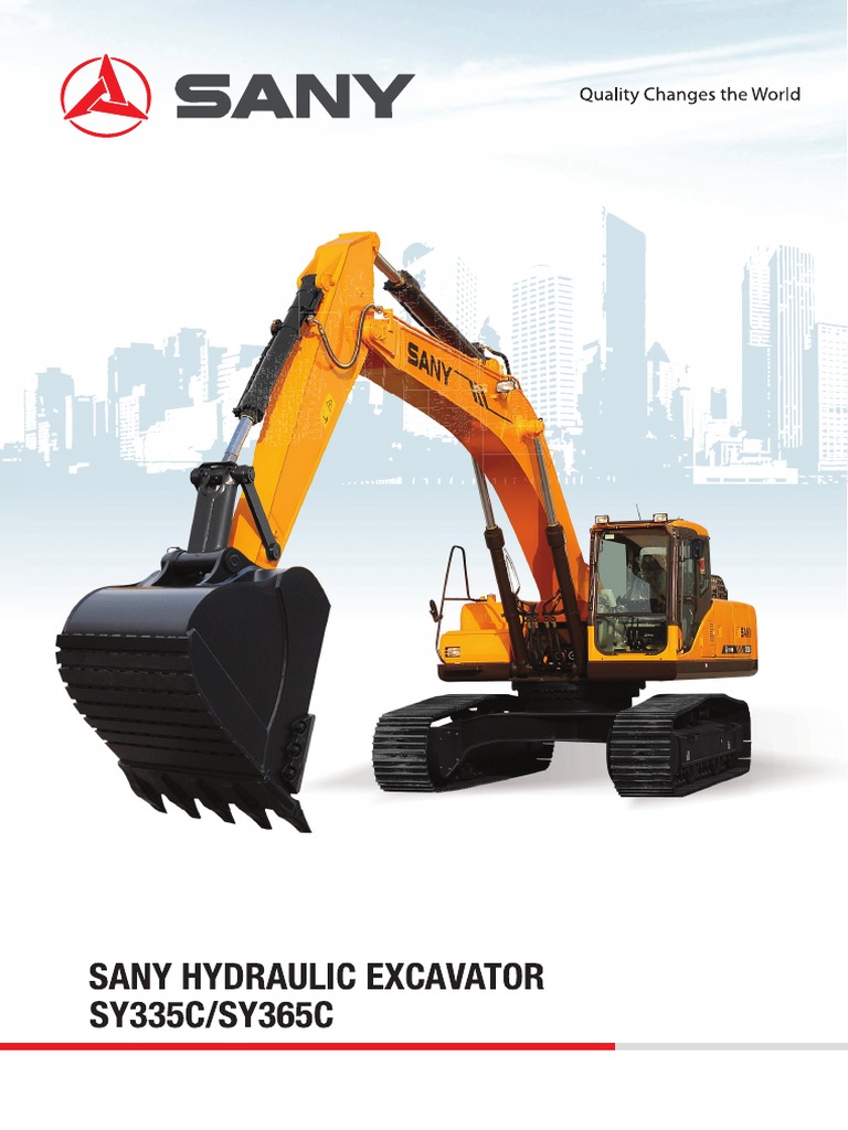 SANY Exca | PDF | Machines | Mechanical Engineering
