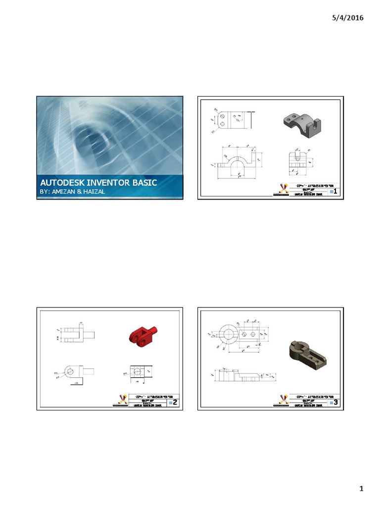 Autodesk Inventor Basic Autodesk Inventor Basic: By: Amizan & Haizal By ...