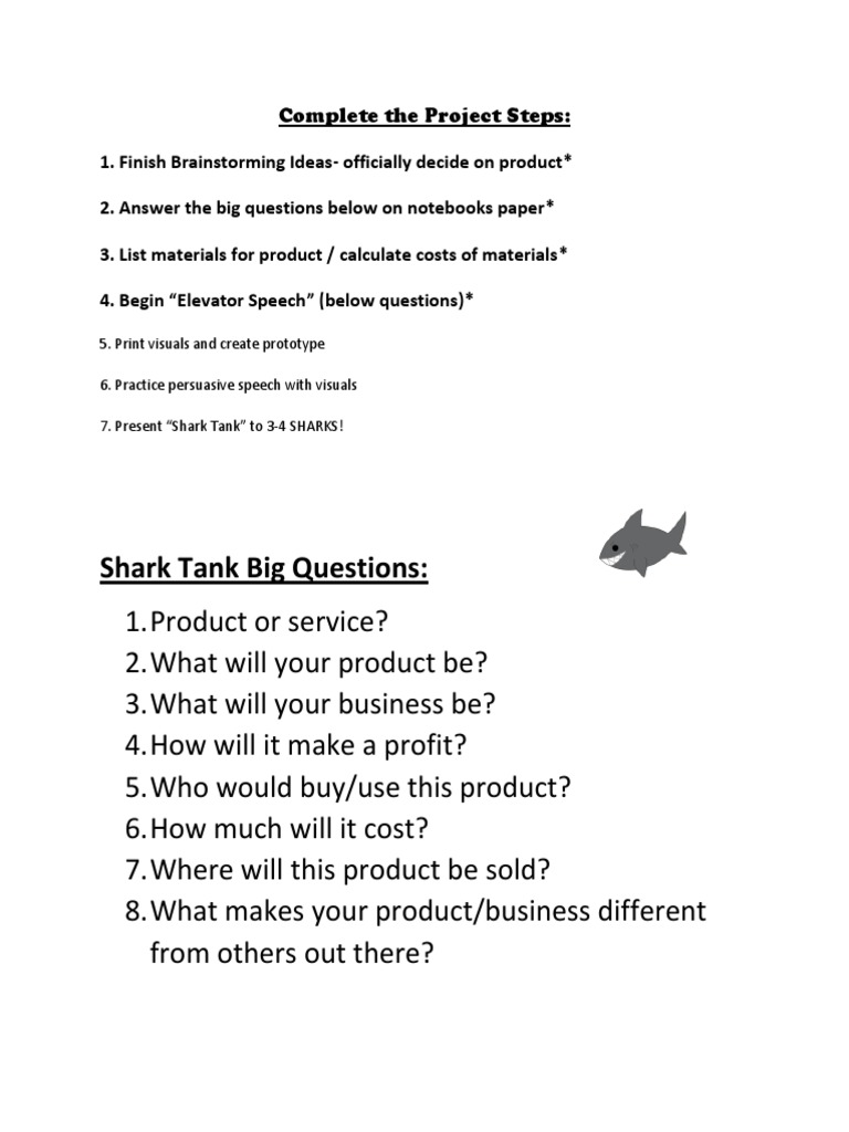 Shark Tank PFD | PDF