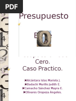 Caso Practico de Presupuesto Base Cero | PDF | Presupuesto | Publicidad