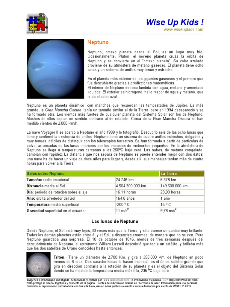 Neptuno | PDF | Neptuno | Objetos subestelares
