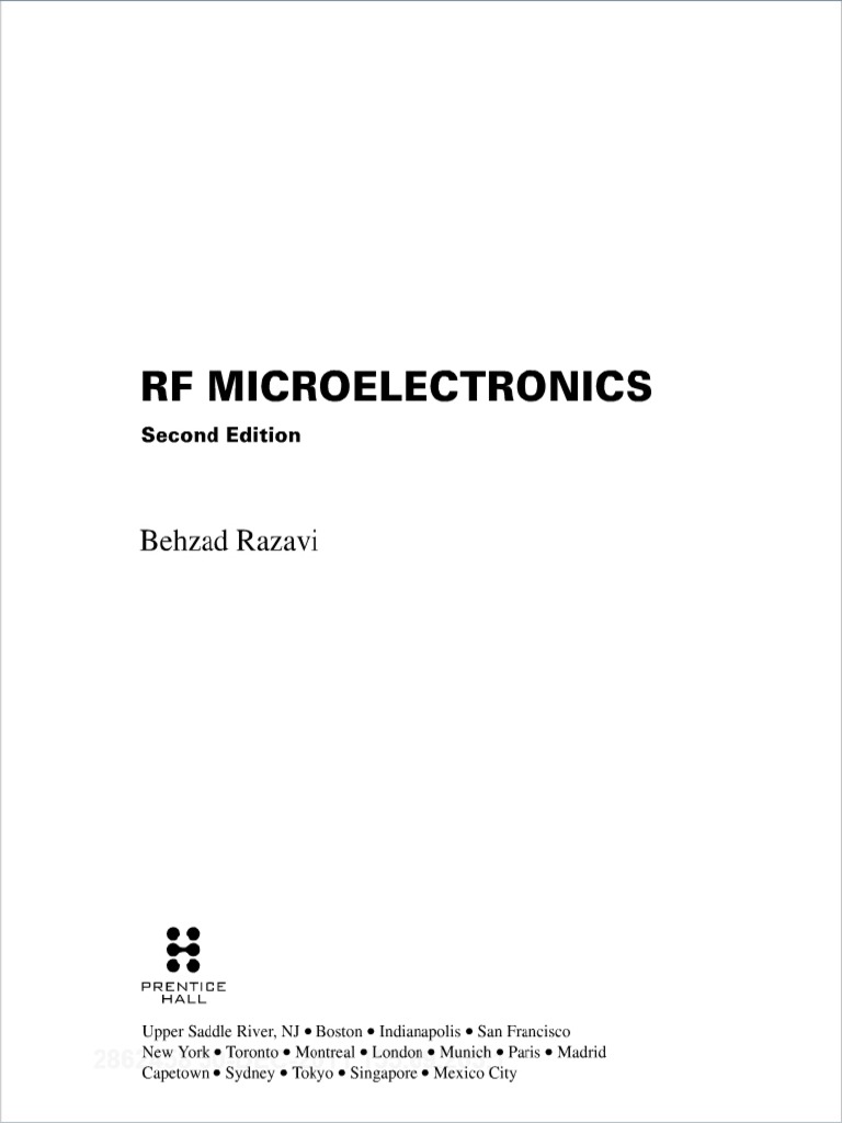 Behzad Razavi-RF Microelectronics, 2nd Edition (Prentice Hall Communications Engineering and ...