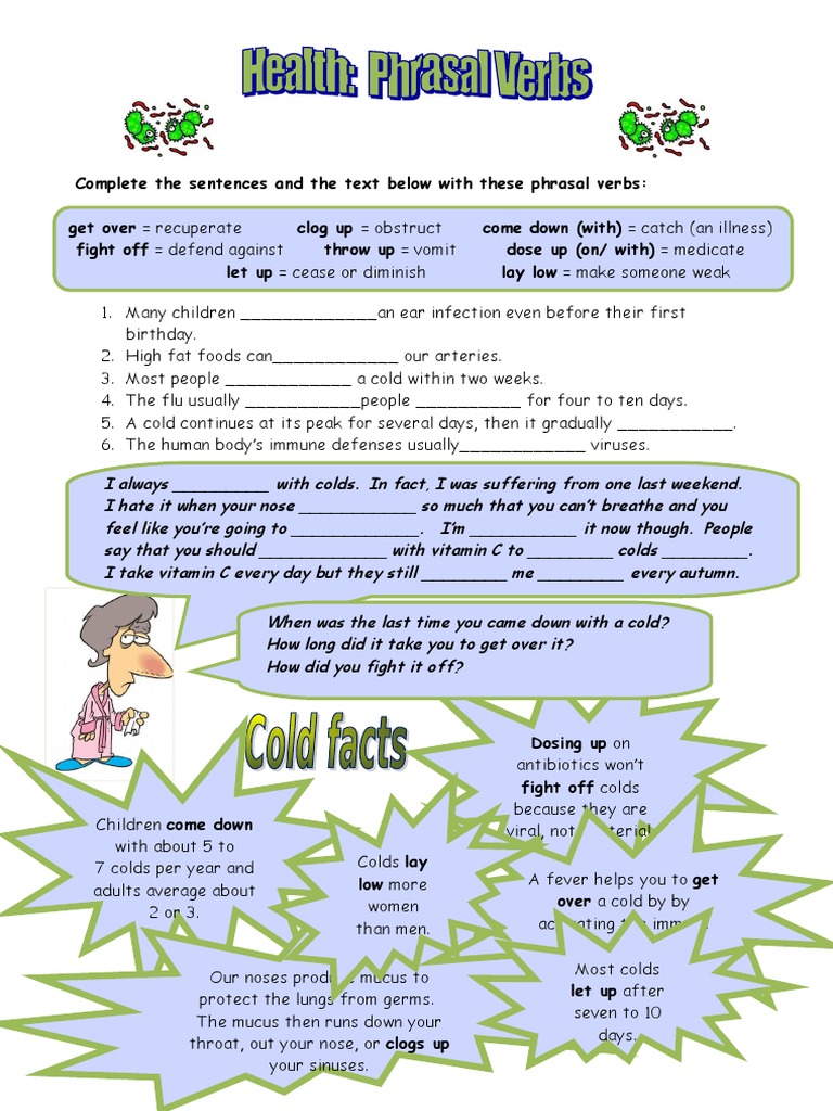 Health Phrasal Verbs | PDF
