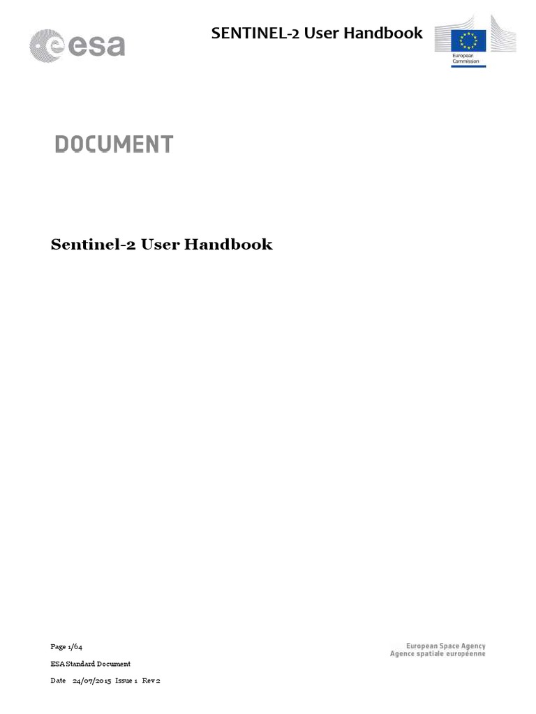 Sentinel-2 User Handbook PDF | PDF | Infrared | Science