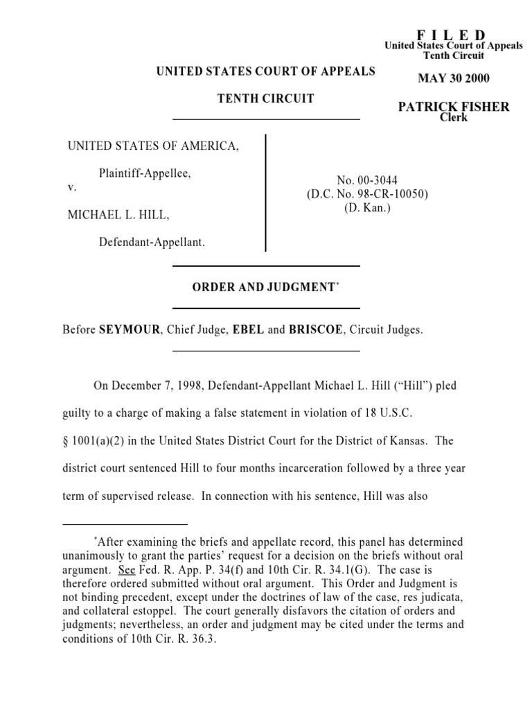 Appeal Decision on Supervised Release Revocation | PDF | United States ...