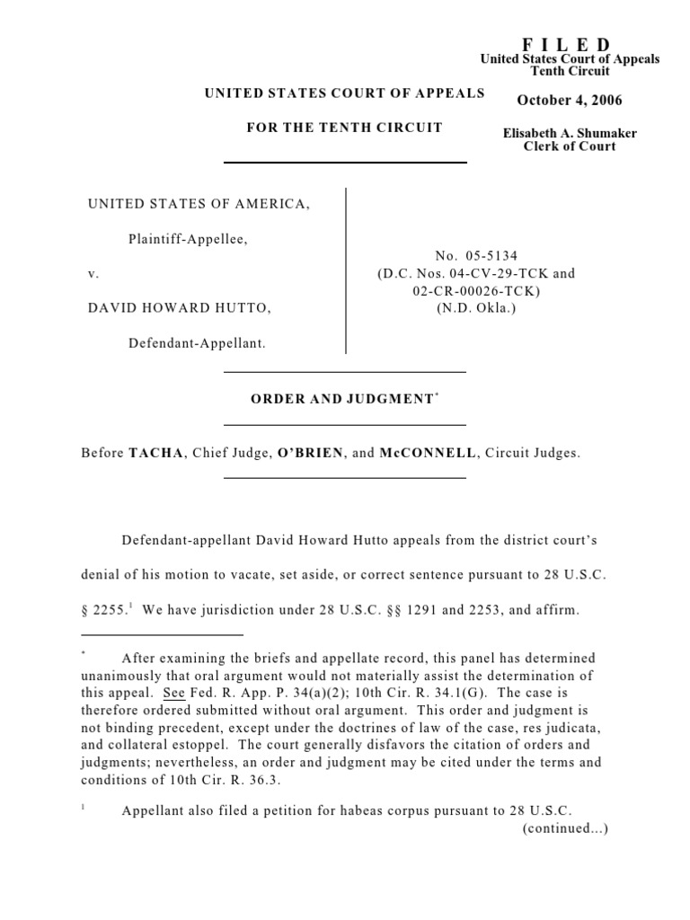 Appeal Denial in Embezzlement Case | PDF | Plea | Presentence ...