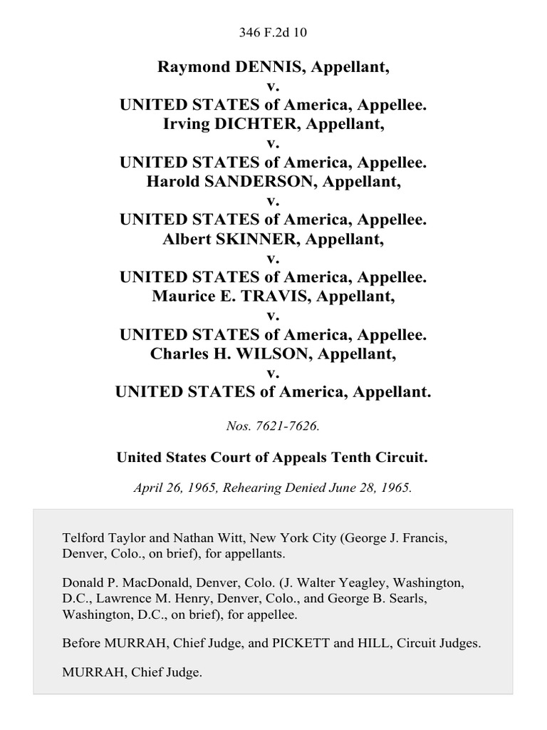 United States Court of Appeals Tenth Circuit | PDF | Evidence (Law ...