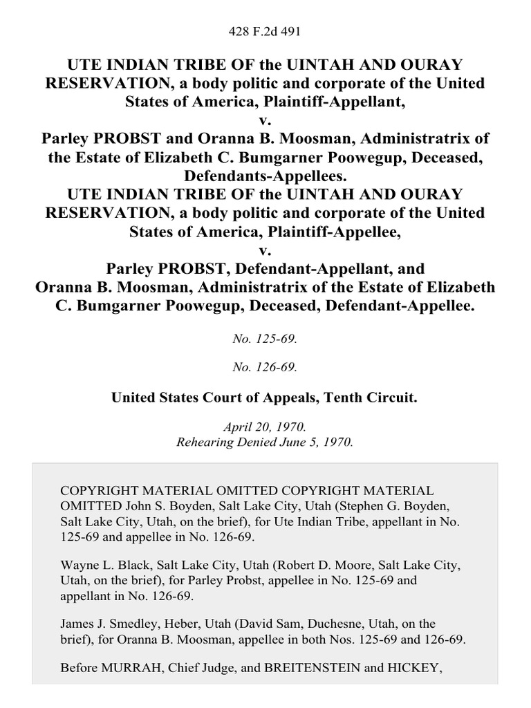 United States Court of Appeals, Tenth Circuit.: No. 125-69. No. 126-69 ...