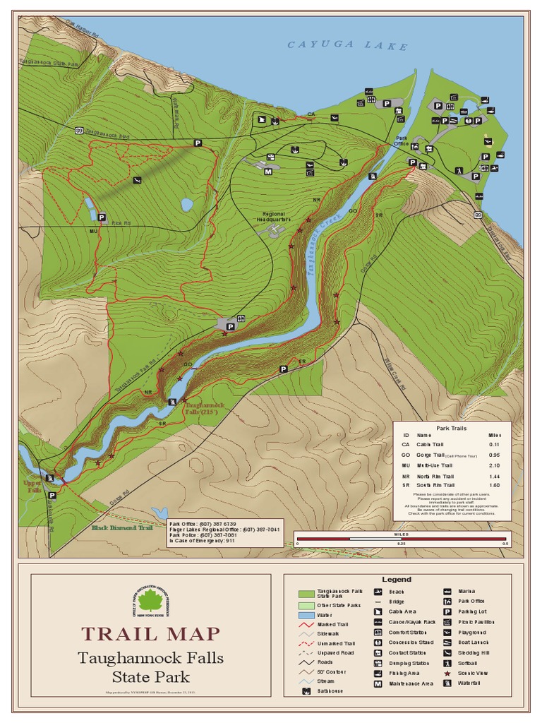 Taug Hannock Falls Trail Map | PDF