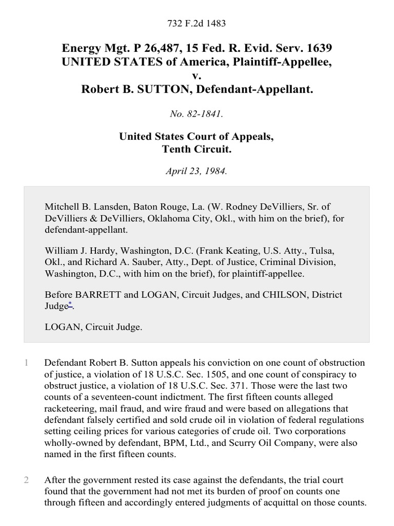 Energy Mgt. P 26,487, 15 Fed. R. Evid. Serv. 1639 United States of ...