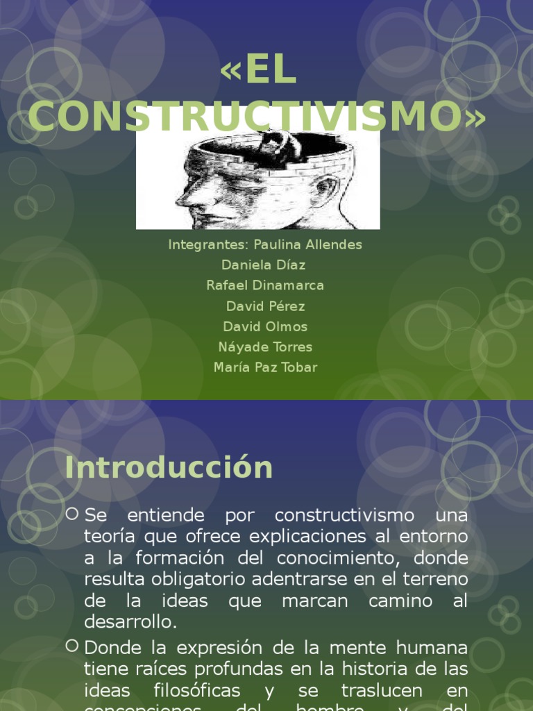 EL Constructivismo | PDF | Constructivismo (filosofía de la educación ...