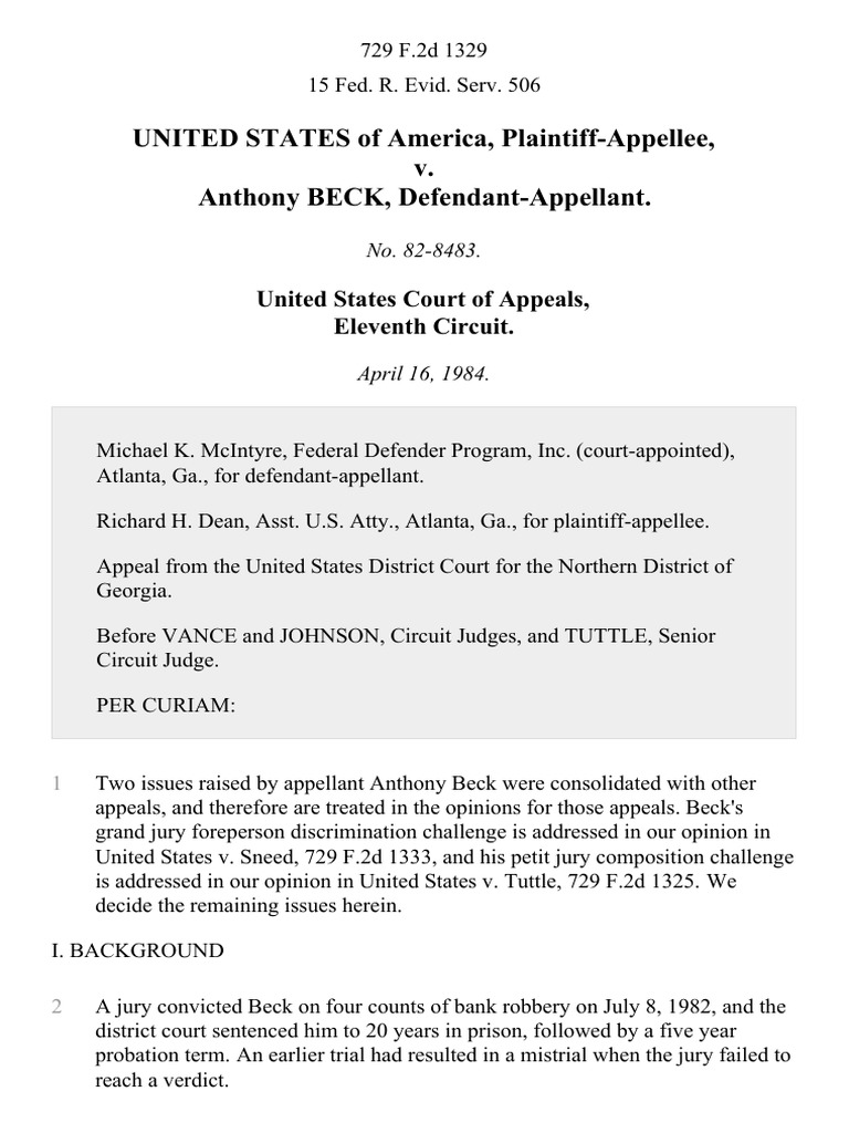 Court Ruling on Beck's Appeal | PDF | Polygraph | Search And Seizure