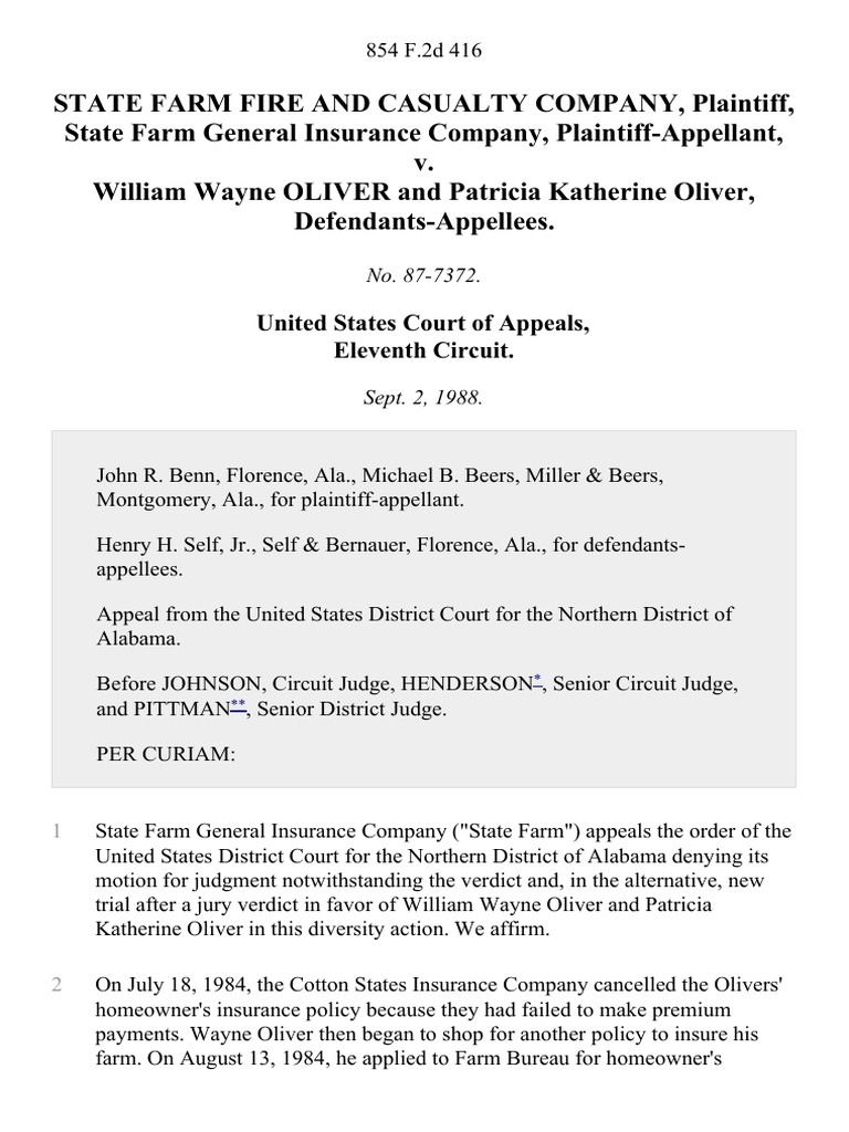 State Farm Fire and Casualty Company, State Farm General Insurance ...