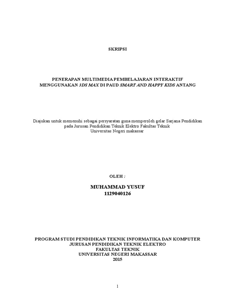 Unm Sampul Skripsi | PDF