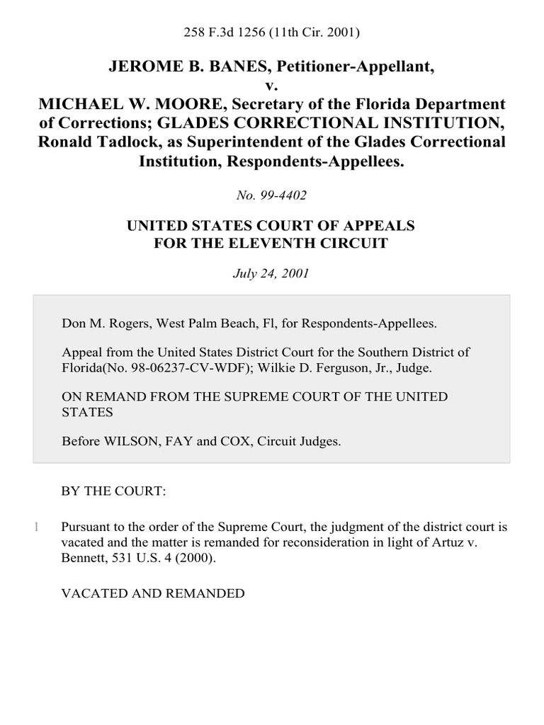 United States Court of Appeals For The Eleventh Circuit | PDF