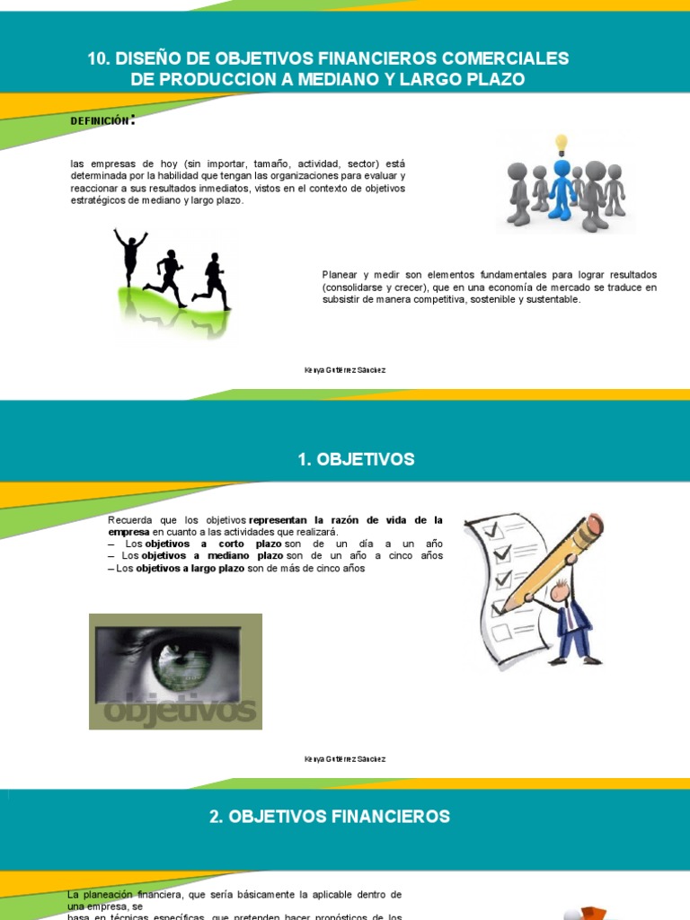DIAPOSITIVAS DISEÑO DE OBJETIVOS FINANCIEROS COMERCIALES DE PRODUCCION ...