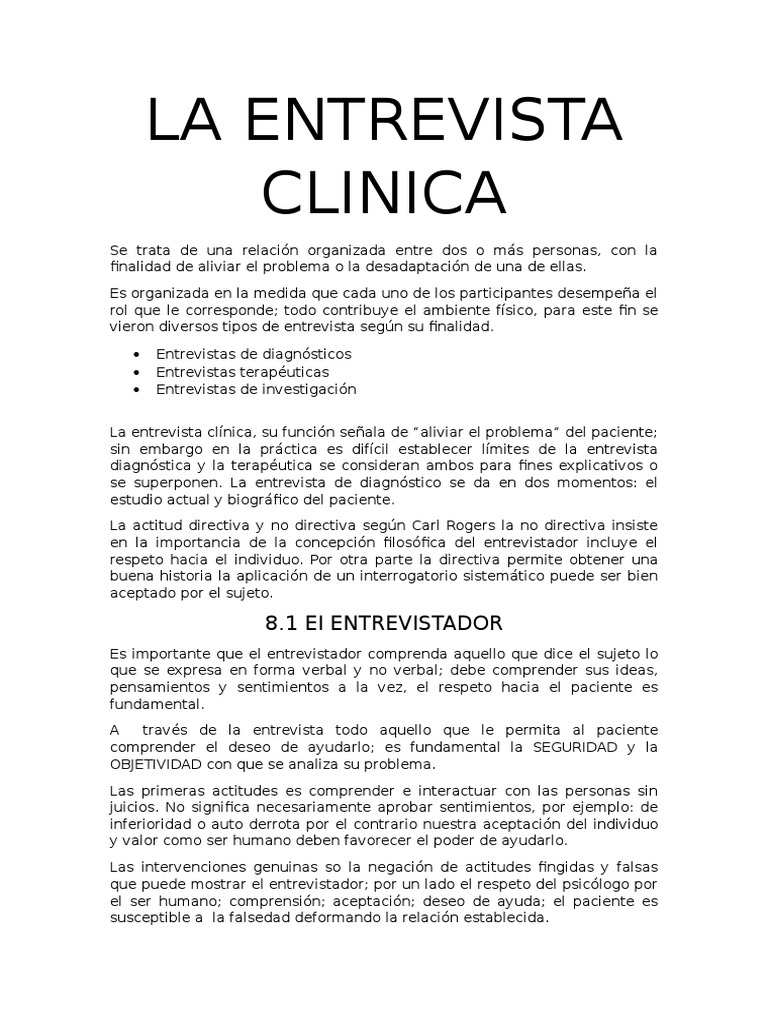 La Entrevista Clinica | Comportamiento | Salud mental | Prueba gratuita ...