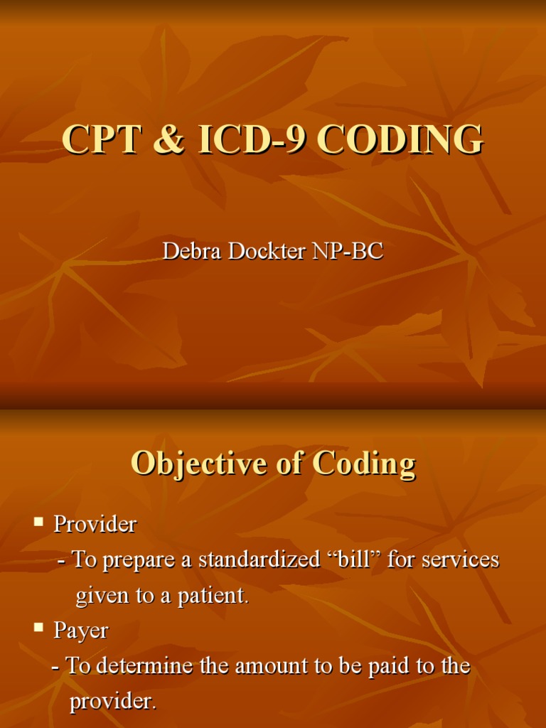 CPT CODING Power Point | PDF | International Statistical Classification ...