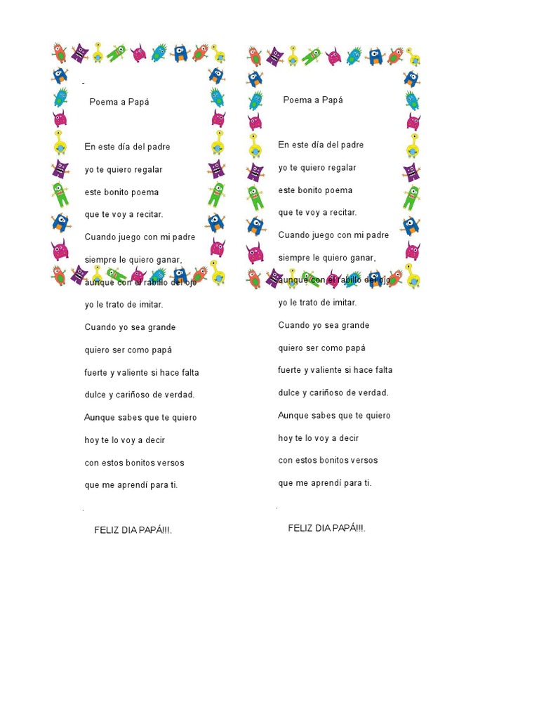 Poema A Papá | PDF
