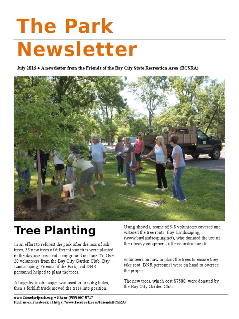 Park Newsletter July 2016 | PDF | Camping | Archery